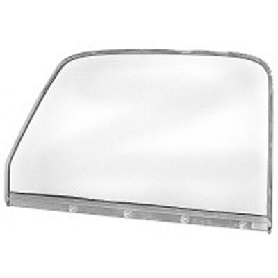 Passenger Side Door Glass Assembly With Chrome Frame - Goodmark ...