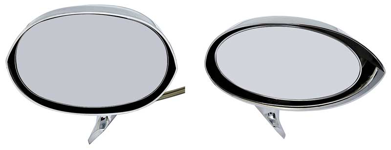 1970 Mopar E-Body Chrome Outer Door Bullet Mirrors Pair - OER 881238 ...