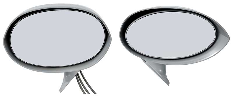 1970 Mopar E-Body Primered Outer Door Bullet Mirrors - OER ...