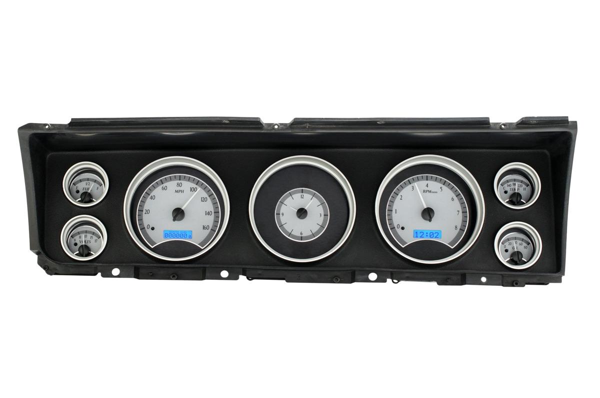 1967 Chevy Impala/CapriceVHX System, Silver Alloy Style Face, Blue ...