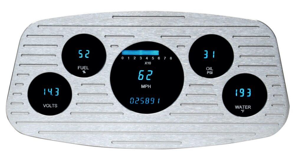 34 Ford VFD instrumentation system w/Blue and Teal Lenses - Dakota ...