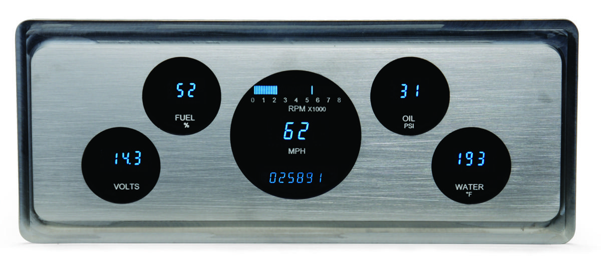 39 Chevrolet VFD instrumentation system w/Blue and Teal Lenses - Dakota ...