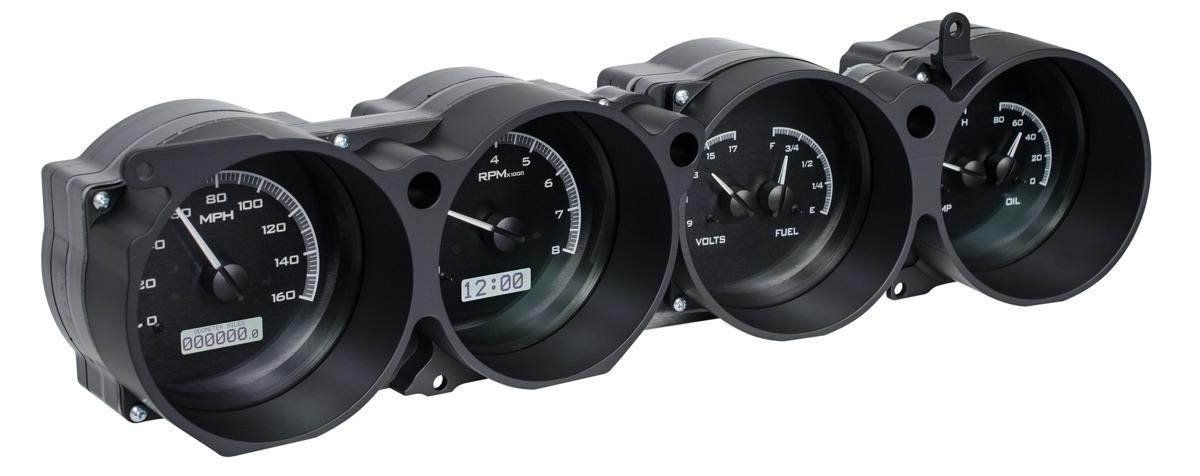 1970-74 Dodge Challenger/ E-Body Rallye Dash VHX System, Black Alloy ...