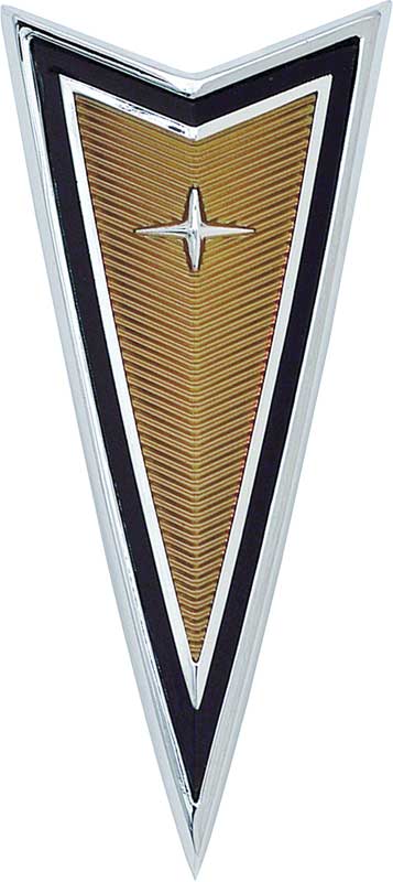 1977-81 Firebird Arrowhead Emblem Front Bumper Nose Panel Emblem Gold ...