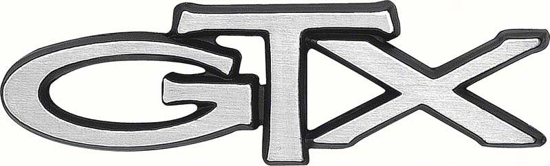 1972-74 Plymouth Road Runner GTX Trunk Lid Emblem Adhesive-Backed Mopar ...
