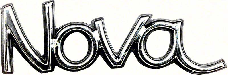 1973-74 Nova Front Fender Emblem NOVA - OER 6258150 - Restoration ...