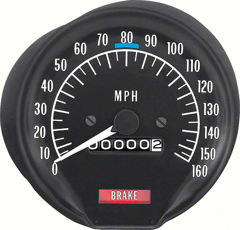1970-74 Firebird, Trans Am Speedometer 160 MPH w/o Seat Belt Warning ...