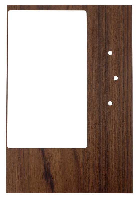 1968 Camaro Console Shift Plate Insert Walnut with Metal Backing Plate ...
