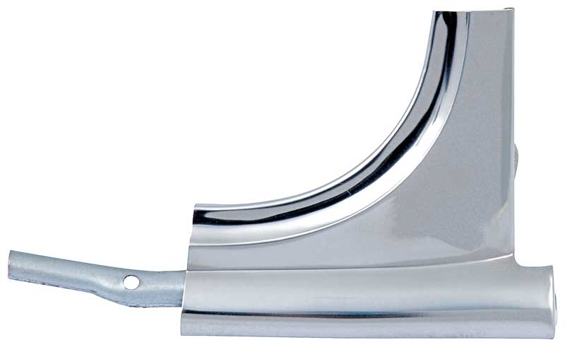1955-57 Chevy Lower Corner Windshield Molding - LH Stainless Steel ...