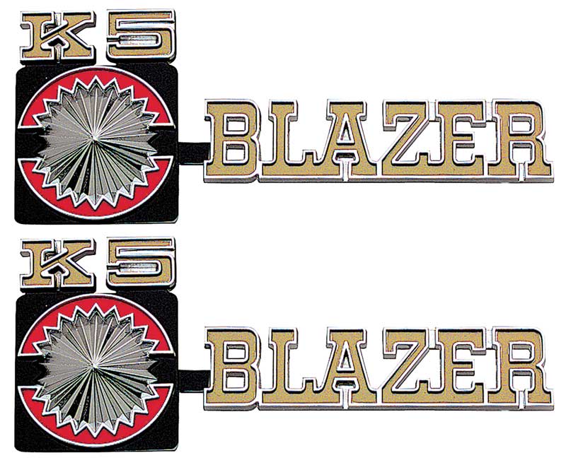 1975-80 Chevrolet K5 BLAZER Front Fender Emblem Pair - OER 157532 ...