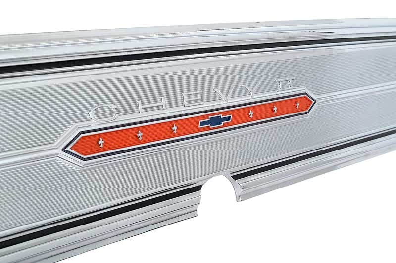 1966 Chevy II, Nova SS Trunk Lid Rear Panel Molding - Die-Cast ...