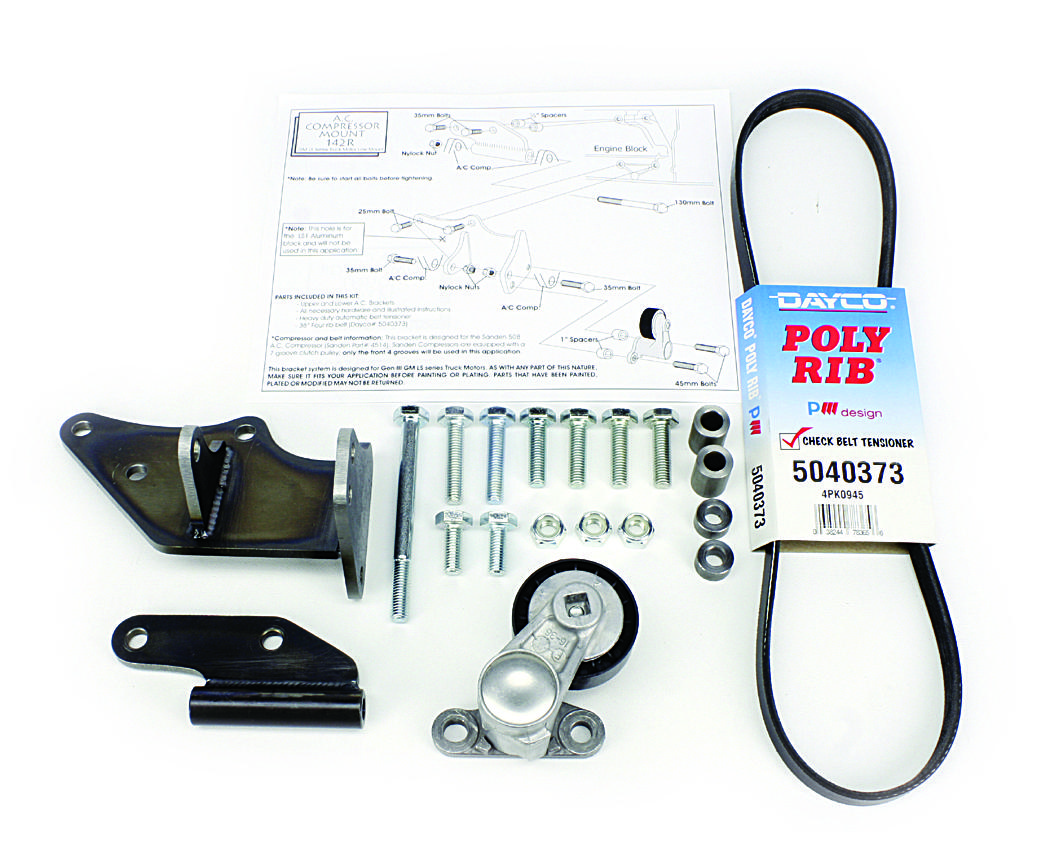 LS Engine Low A/C Compressor Bracket - Alan Grove Components ...