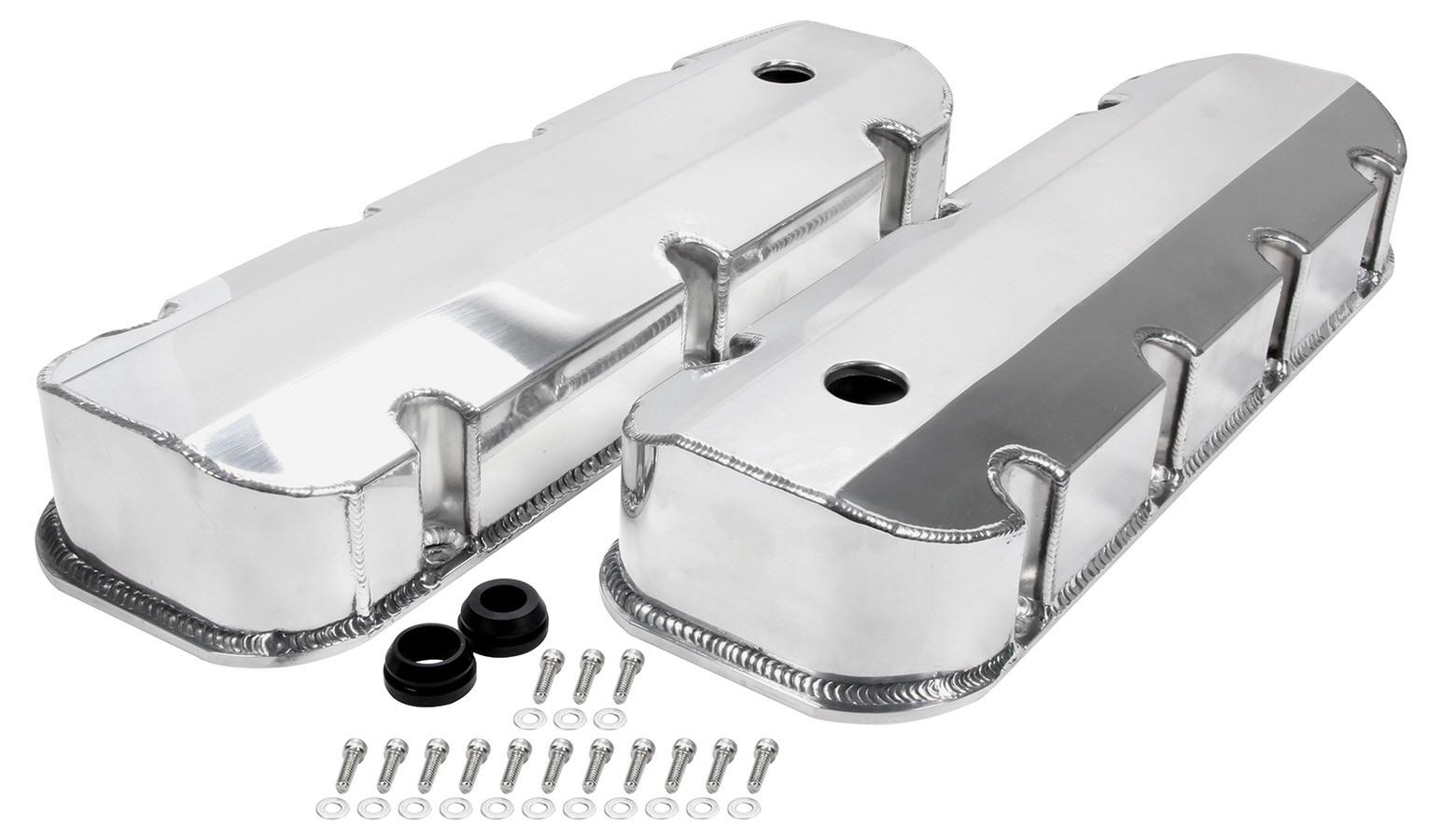 Valve Covers BBC Fab Aluminum w/ Holes - Allstar Performance ...
