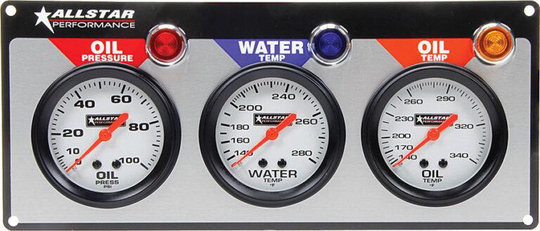 3 Gauge Panel ALL OP/WT/OT - Allstar Performance - Restoration Performance