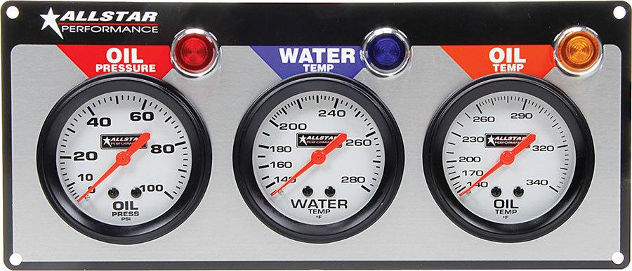 3 Gauge Panel ALL OP/WT/OT - Allstar Performance - Restoration Performance