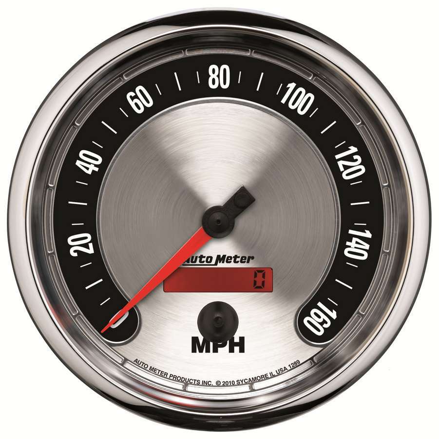 Auto Meter American Muscle Series 5" 160 MPH Programmable Electronic In Dash Speedometer ...