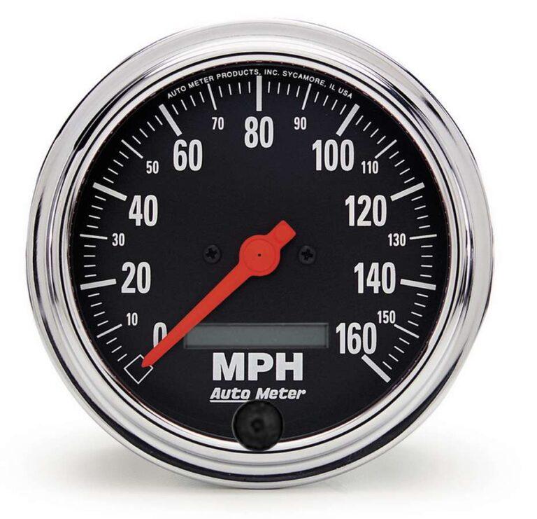Auto Meter Traditional Chrome Series 3-3/8" Programmable 160 MPH ...