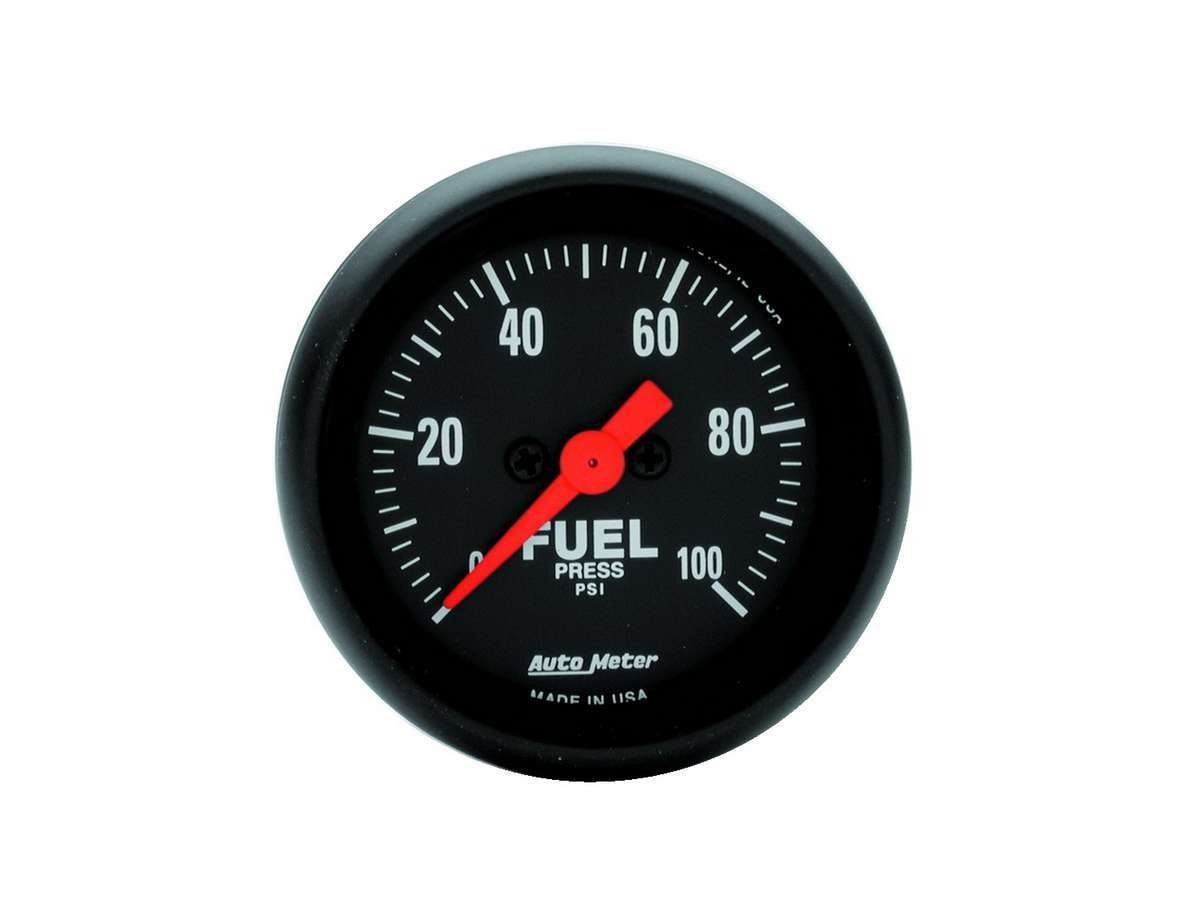 Auto Meter Z-Series 2-1/16" Full-Sweep 0-100 PSI Electric Fuel Pressure ...