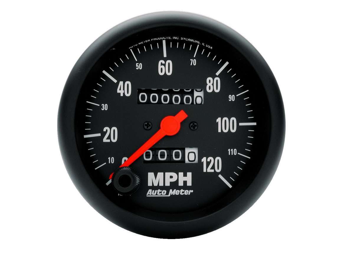 Auto Meter Z-Series 3-3/8" 120 MPH Mechanical Speedometer - Autometer ...