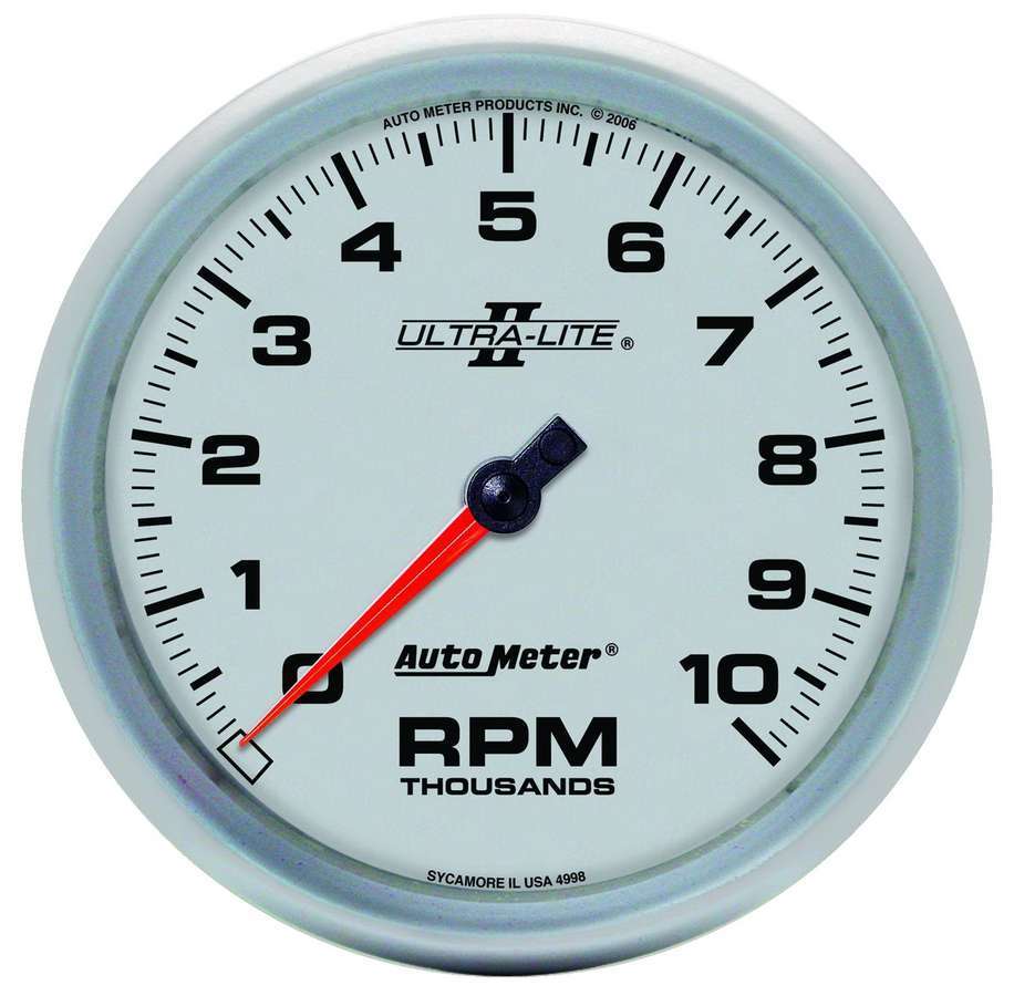 Auto Meter Ultra-Lite II Series 5" Full Sweep 10,000 RPM In Dash ...