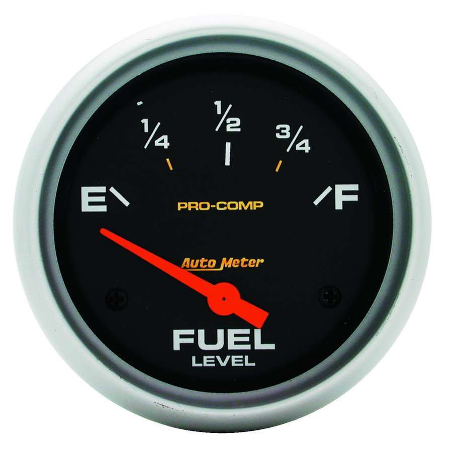 Auto Meter Pro Comp Series 2-5/8" 0-90 Ohm Electric Fuel Level Gauge ...