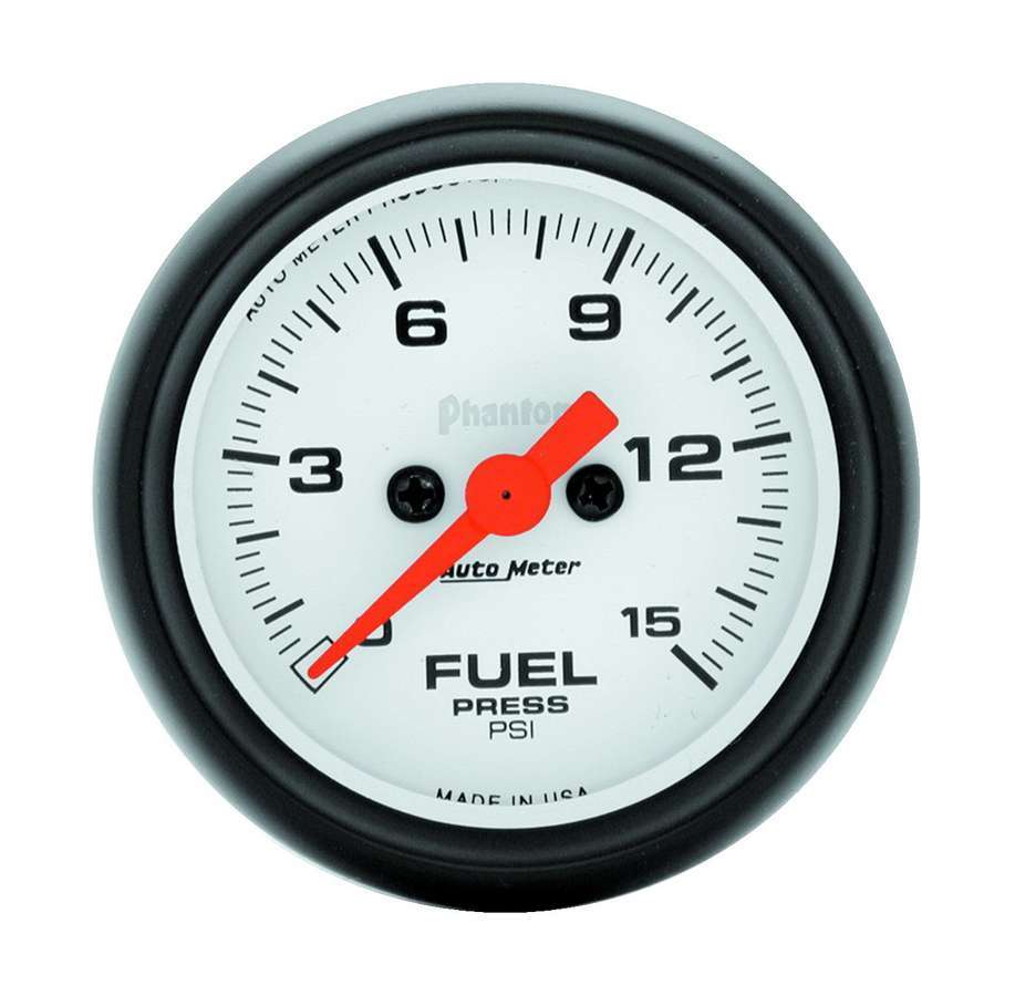 Auto Meter Phantom Series 2-1/16" Full-Sweep 15 PSI Electric Fuel Pressure Gauge - Autometer ...