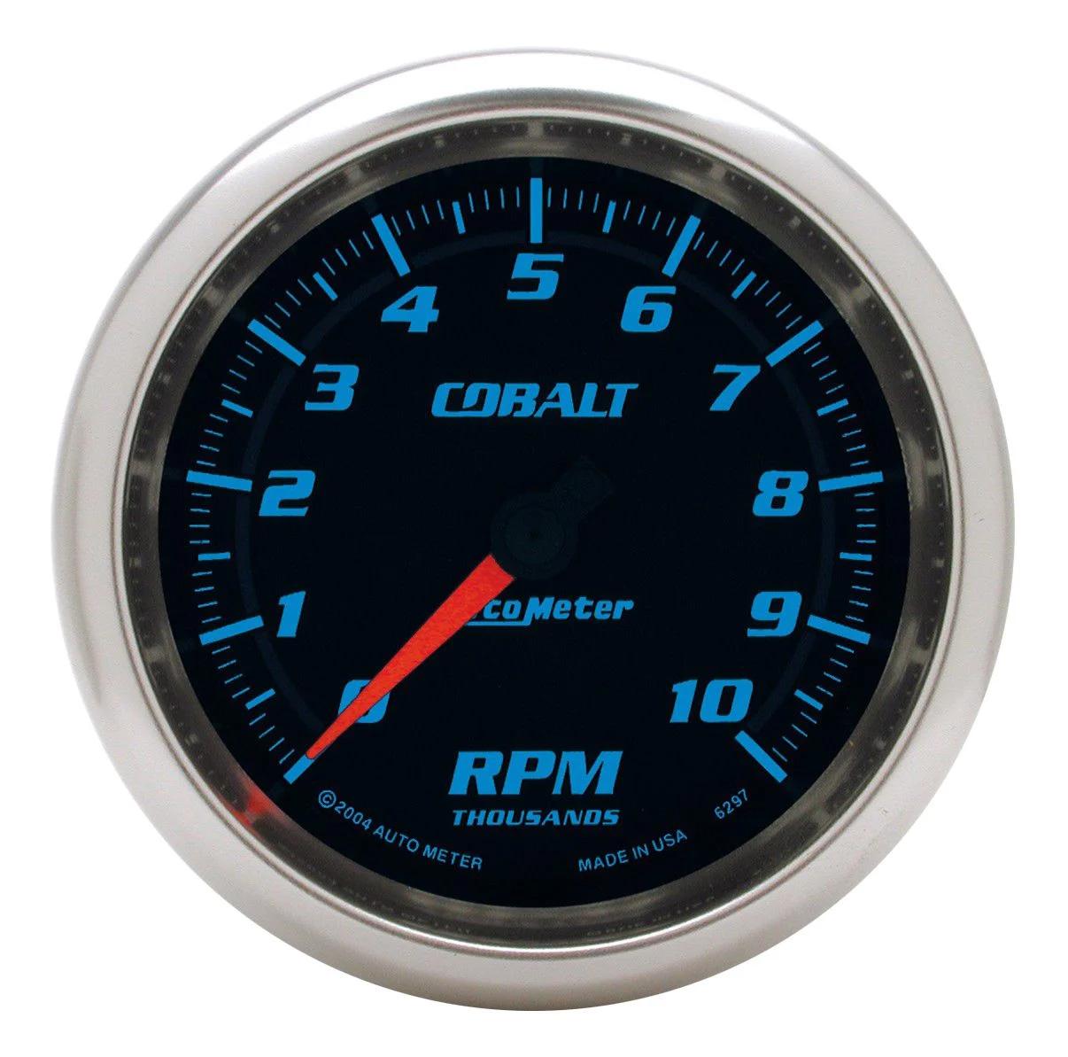 Auto Meter Cobalt Series 3-3/8" Full Sweep 10,000 RPM In Dash ...