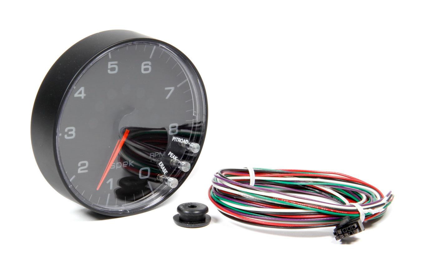 Spek-Pro 5in Tach w/ Shift Light & Peak Mem. - Autometer - Restoration ...