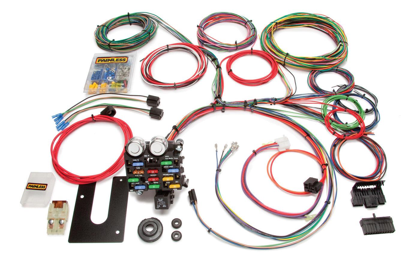 Painless 21-Circuit Universal Chassis Harness with Column Ignition ...