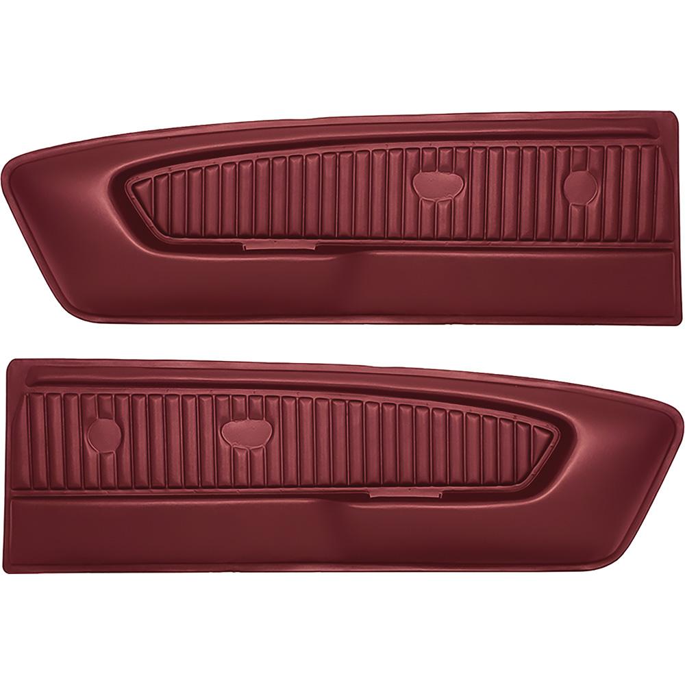 1965-66 Ford Mustang Deluxe Pony Vinyl Door Panels 1966 Red - OER ...