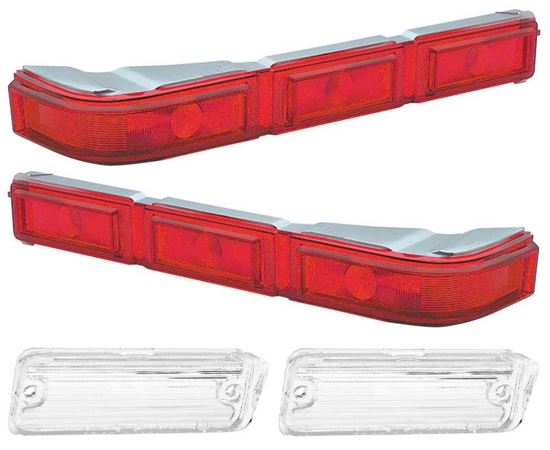 1966 Impala Tail Lamp and Back Up Lamp Lens Set - OER - Restoration ...