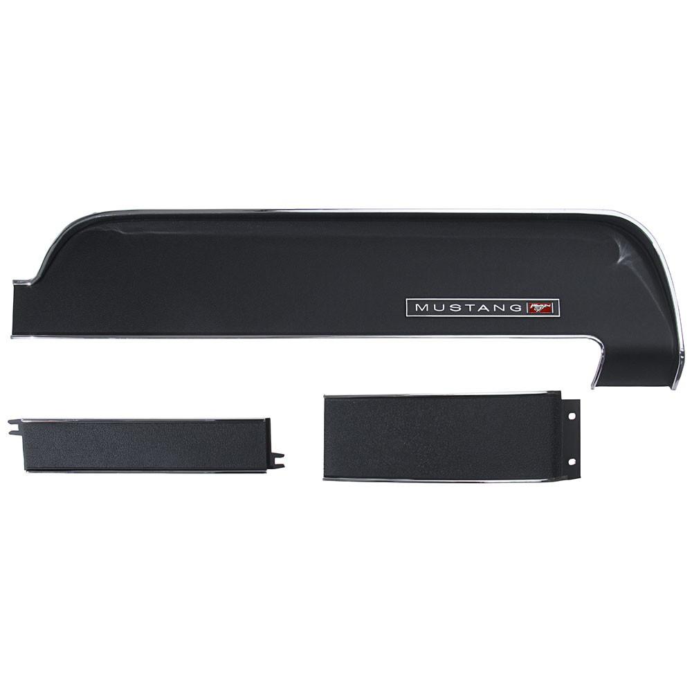 1967-68 Dash Trim Kit with Emblem - Black Camera Case Finish - OER ...