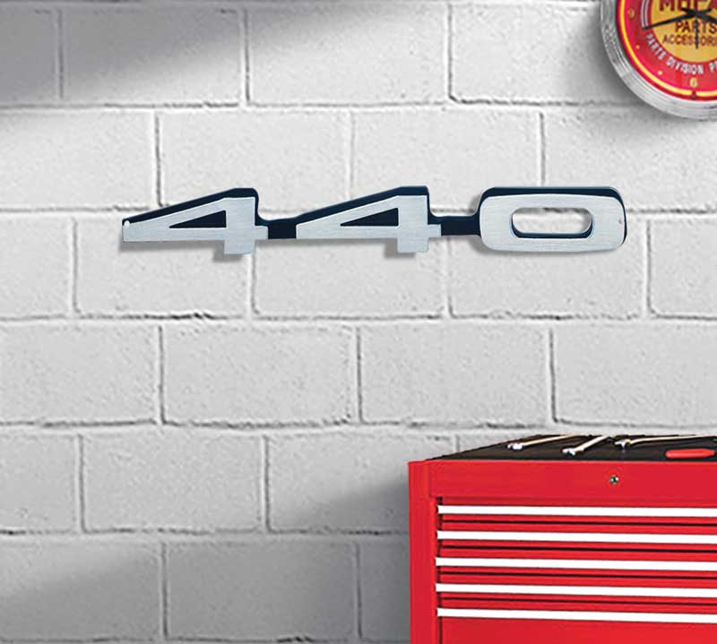 Photorealistic Metal Sign 440 Logo Measures 20" X 2" - OER ...