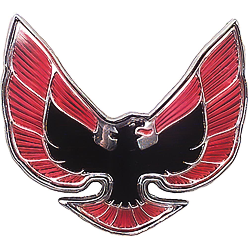 1974-76 Firebird Bird Front End Panel Emblem Red/Black - OER ...
