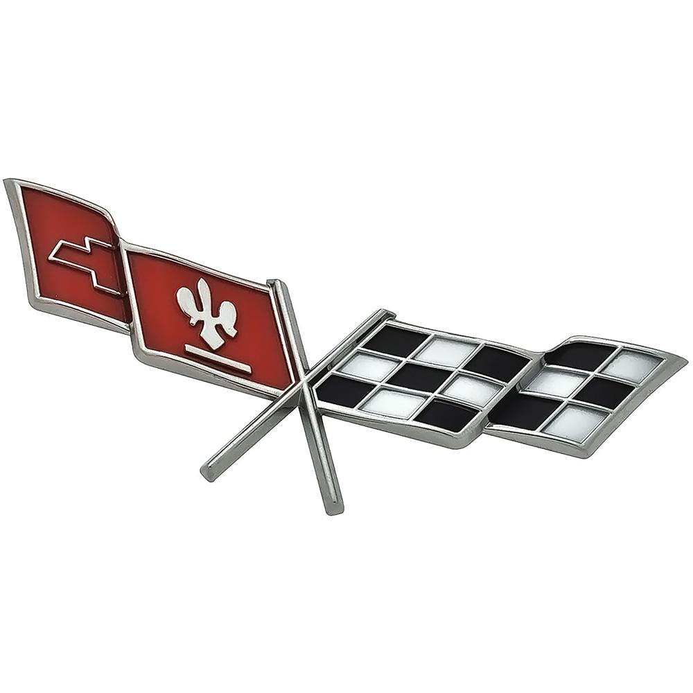 1977-79 Chevrolet Corvette Crossed Flags Emblem Front Fender - OER ...