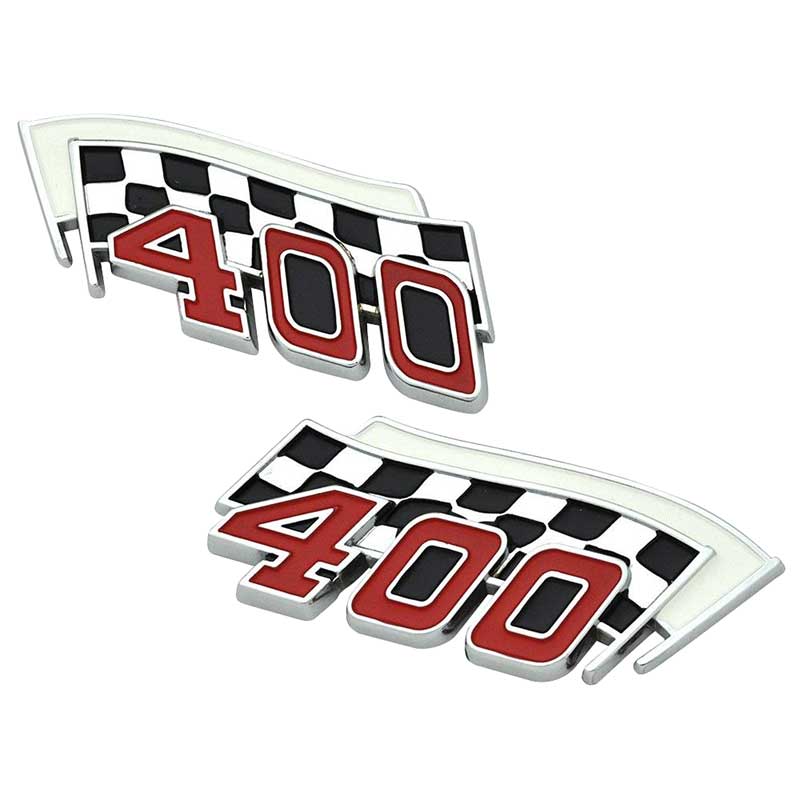 1967-77 Pontiac Firebird, Trans Am "400" Checkered Flag Front Fender ...
