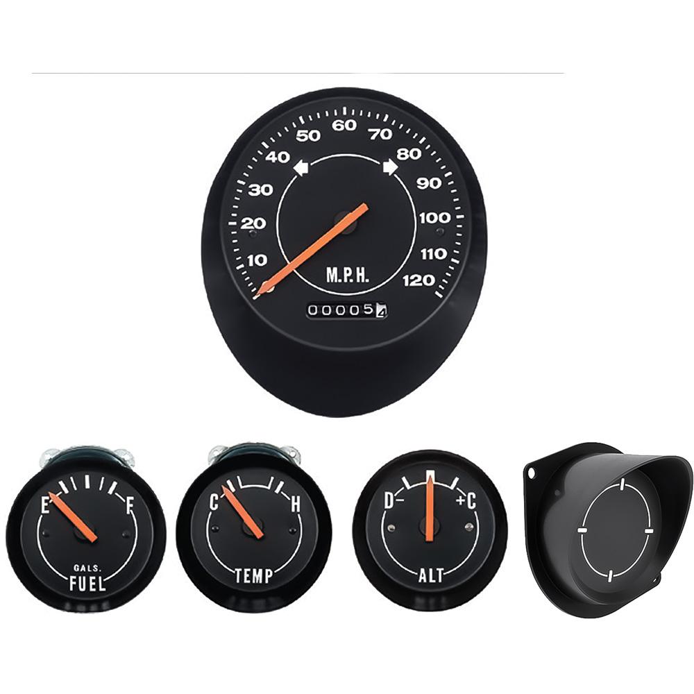 1970-74 Cuda, 1971-74 Challenger Standard Dash Gauges With Clock Delete ...