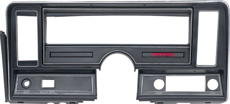 1969-74 Nova Dash Instrument Bezel with A/C With Warning Lights - OER ...
