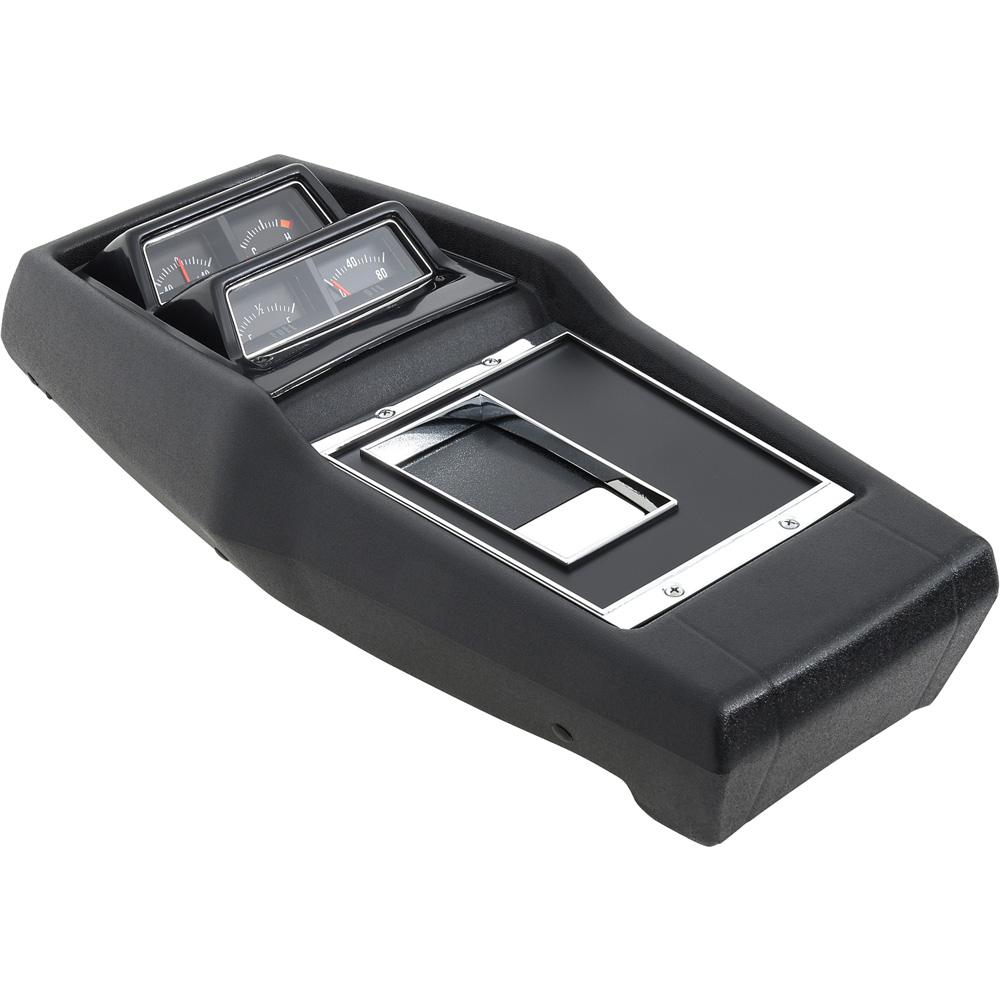 1968-72 Chevy II Nova Console Assembly 4-Speed Manual Trans with Gauges ...