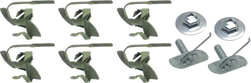 1967-72 Chevrolet / GMC Pickup Upper Tailgate Molding Clip Set - OER ...