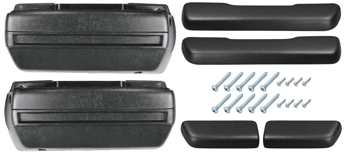 Armrest Base/Pad Kit, Front/Rear, 1968-69 A-Body, 1968-69 Catalina - Medium Blue - Kit ...