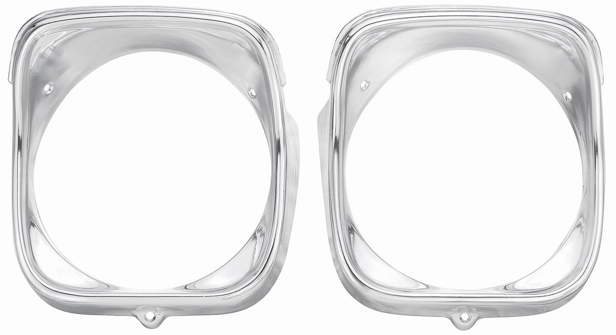 Headlamp Bezels, 1968 Chevelle/El Camino, Inner/Outer - Left - Pair ...