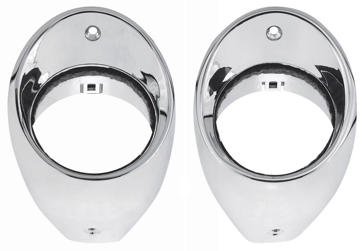 Dash Vent Bezels, 66-67 Chevelle / El Camino, Chrome, Pair - Pair ...
