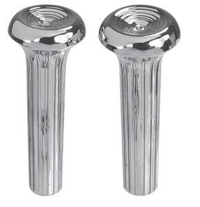 Knobs, Door Lock, 1968-88 Chrome, Ribbed, Pair - Pair - Restoparts ...