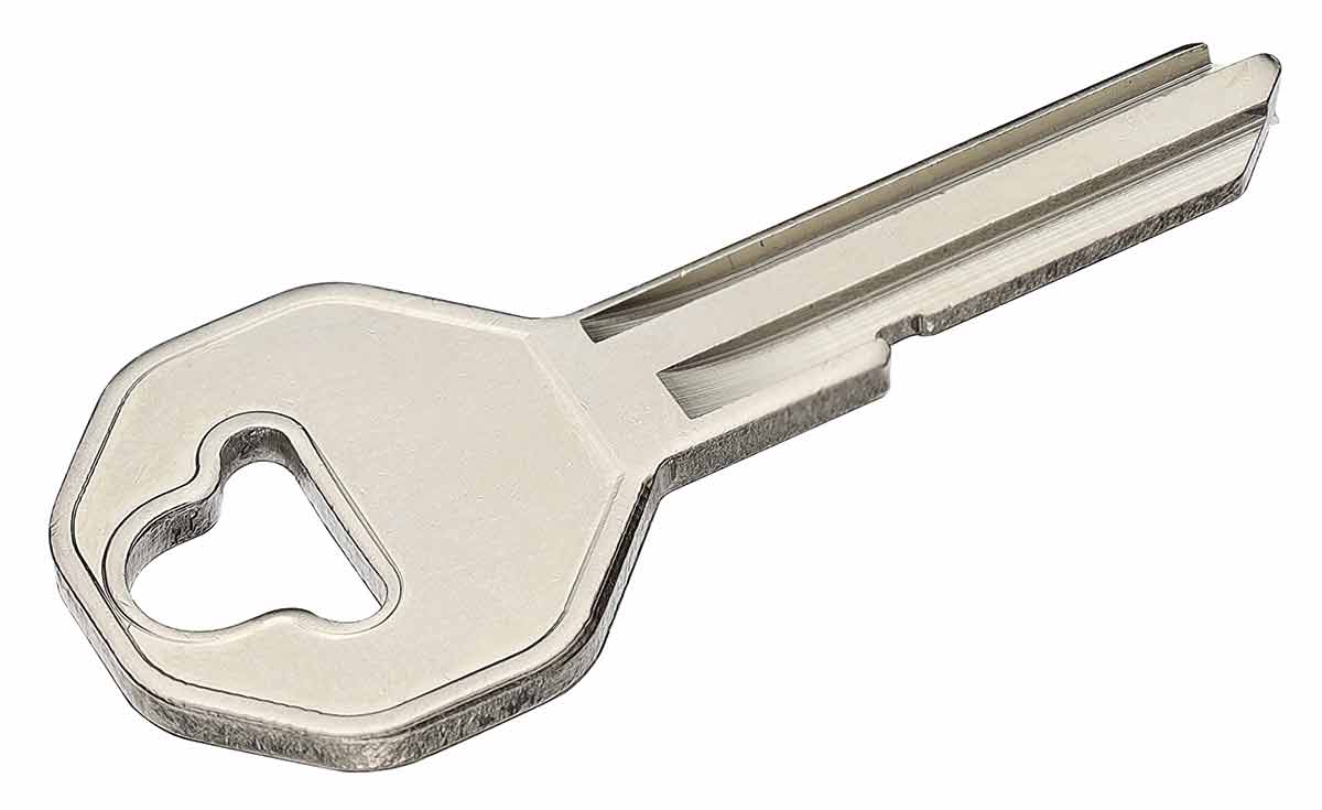 Key Blank, 1959-66, Octagon, without GM Logo - Restoparts - Restoration ...