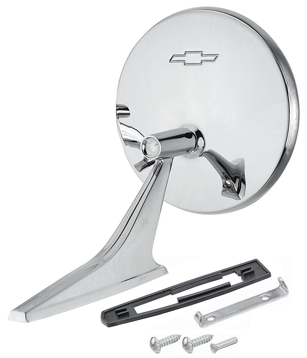 Mirror, Outside 1966-68 Chevelle/El Camino, w/Bowtie Emblem ...